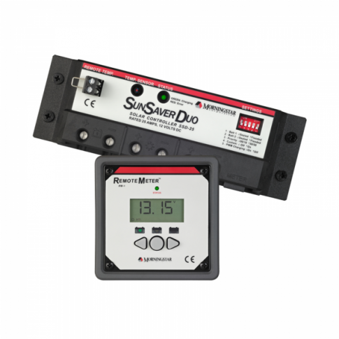 Morningstar SunSaver Duo 25A 12V dual battery solar controller (with r ...